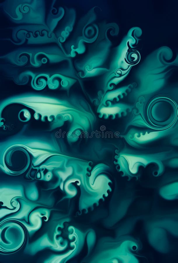 Abstract green flower stock illustration. Illustration of plant - 135923479