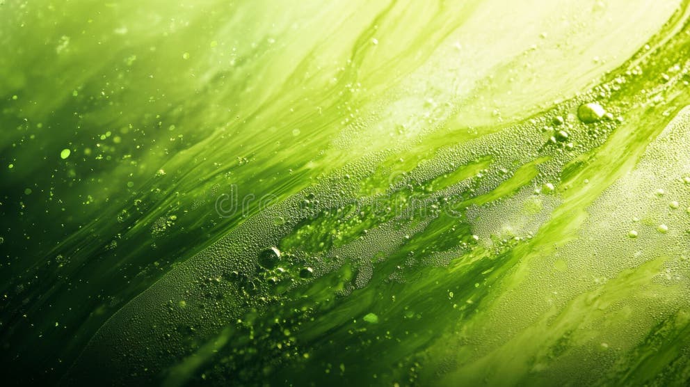 Abstract Green Fluid Texture Background Stock Illustration ...