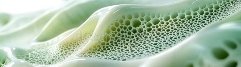 Abstract Green Foam Texture with Soft Bubbles and Flowing Waves Stock ...