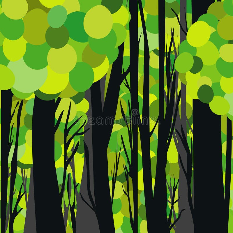 Abstract green forest stock illustration. Illustration of ball - 35931459