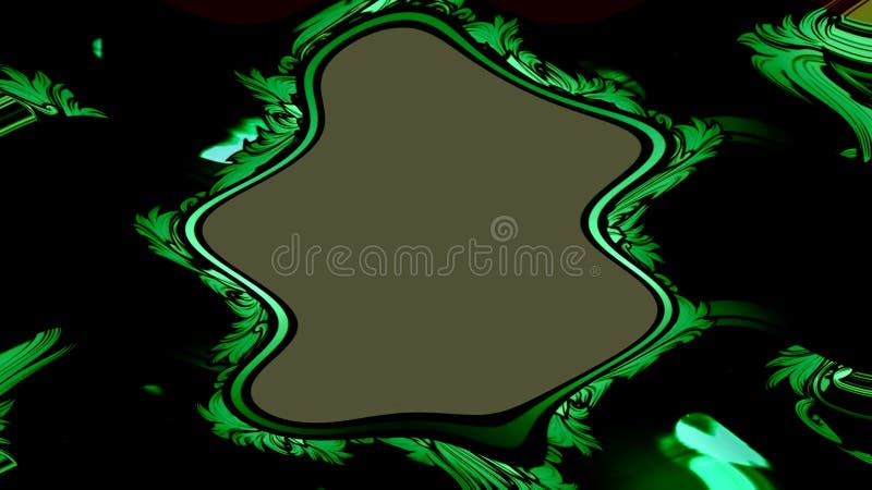 Abstract Green and Gray Leaves Movement Illustration Video Stock ...