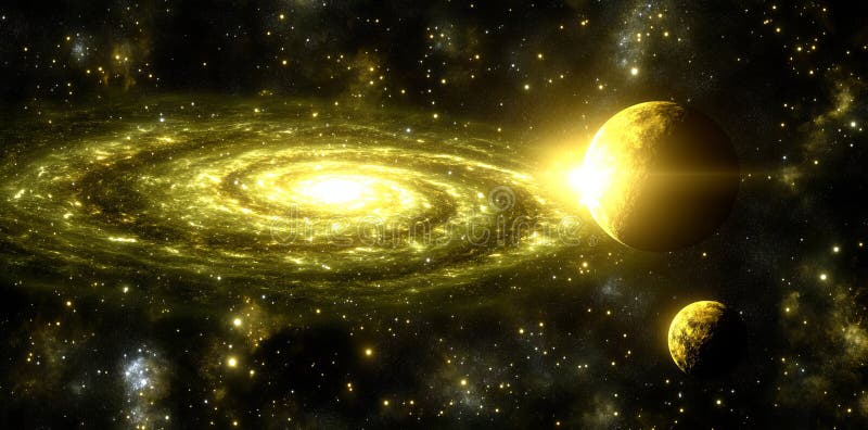 Abstract Green Galaxy Space Backdrop Features Colorful Cosmos Universe ...