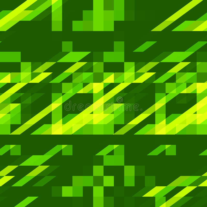 Abstract Green Geometric Ornament Seamless Background. Vector Stock Vector - Illustration of ...