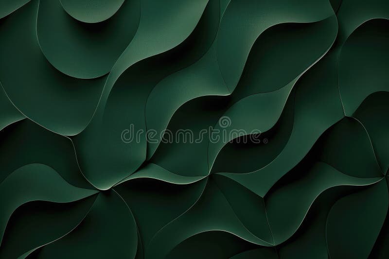 Abstract Green Geometric Pattern with Layered Shapes. Modern Design ...