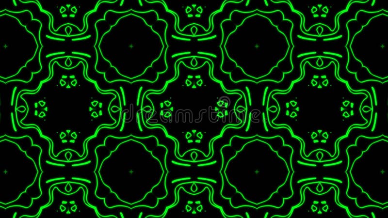Abstract Green Geometric Seamless Pattern Background. Psychedelic ...