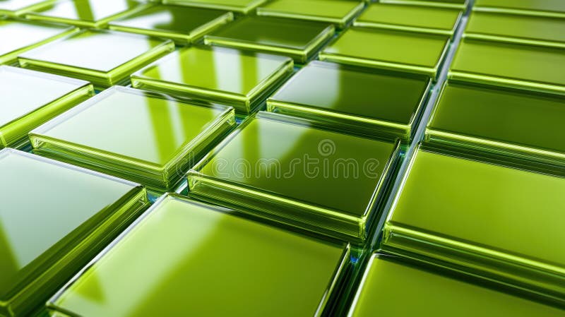 Abstract Green Glass Blocks Pattern for Modern Background Stock Image ...