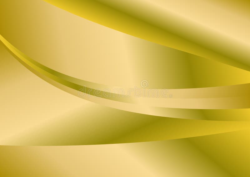 Abstract Green and Gold Gradient Wave Background Stock Vector ...