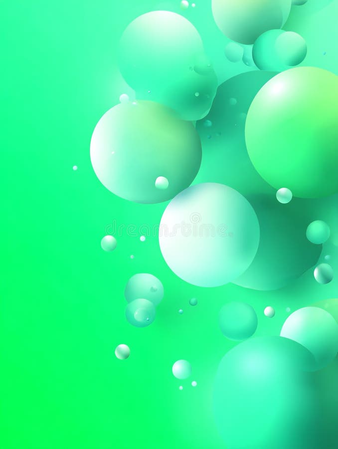 Abstract Green Gradient Bubbles Background: Elegant, Modern, and ...