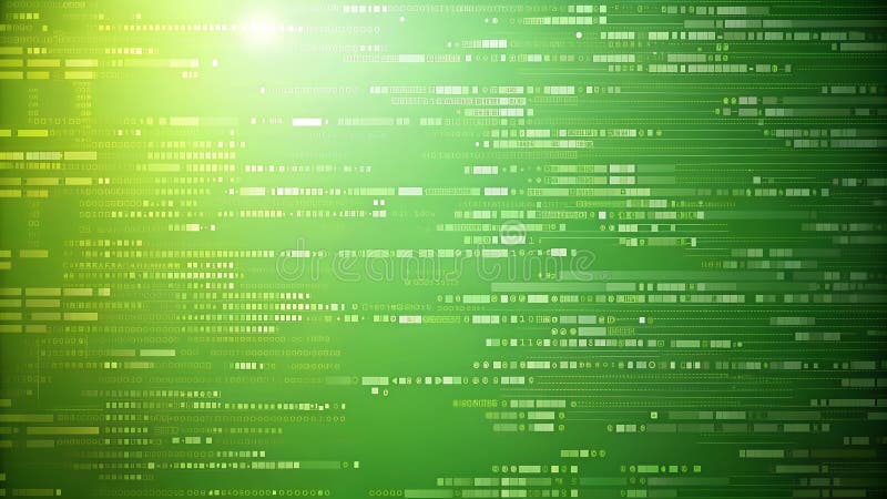 Abstract Green Gradient with Code Snippets and Text Labels Generative ...