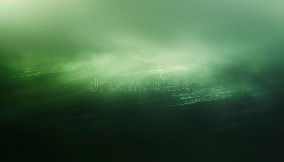 Abstract Green Gradient with Light Streaks Creating Mystical Background ...
