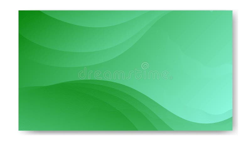 Abstract Green Gradient Line Wave Background Stock Illustration ...