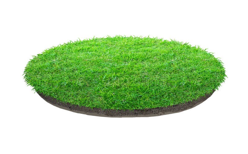 Abstract Green Grass Texture For Background. Circle Green Grass Pattern ...