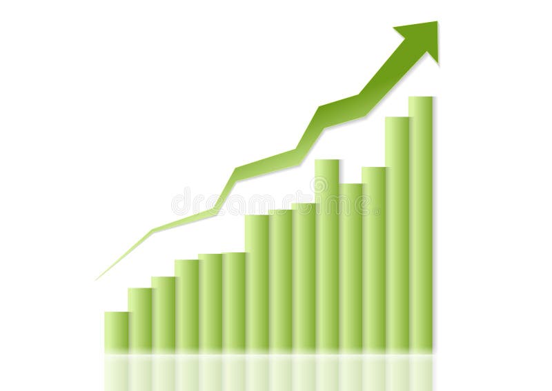 Green Growing Graph Stock Illustrations – 7,714 Green Growing Graph ...