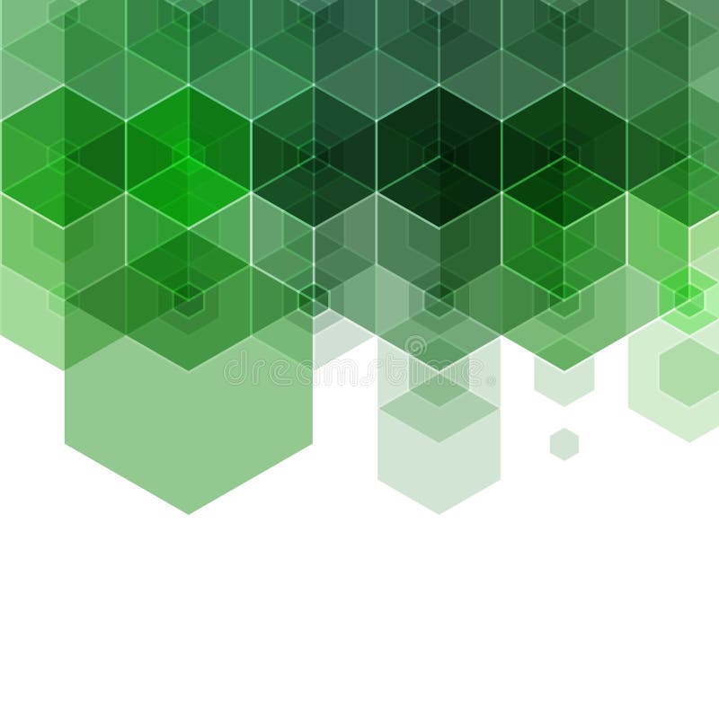 Green Hexagon Background. Vector Graphics. Presentation Template. Eps ...