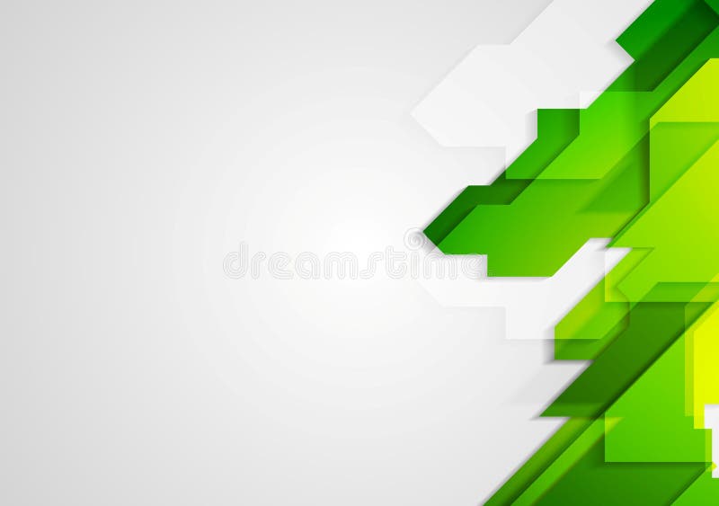 Abstract Green White Tech Corporate Background Stock Vector ...