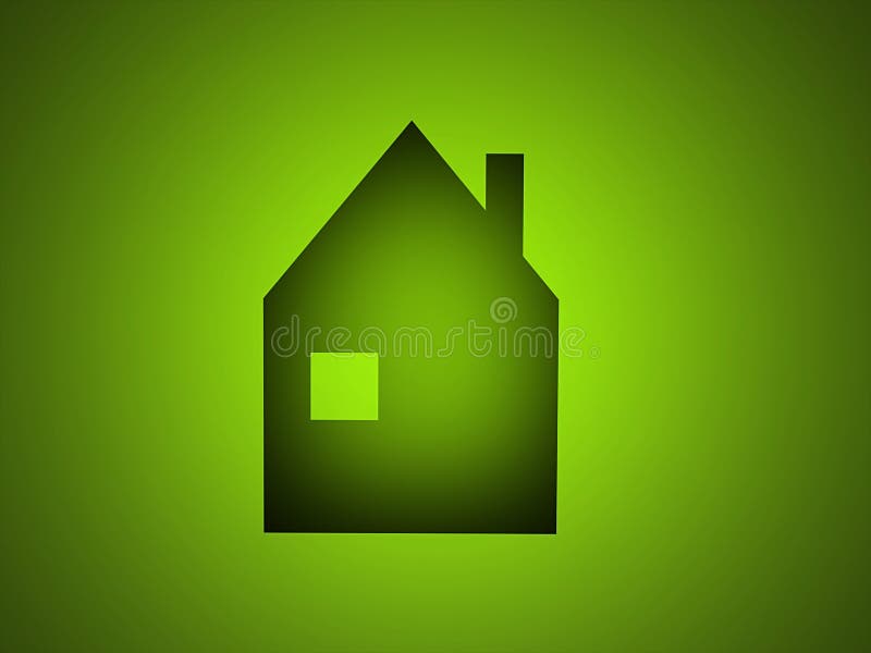 Abstract green house stock illustration. Illustration of concept - 41678388