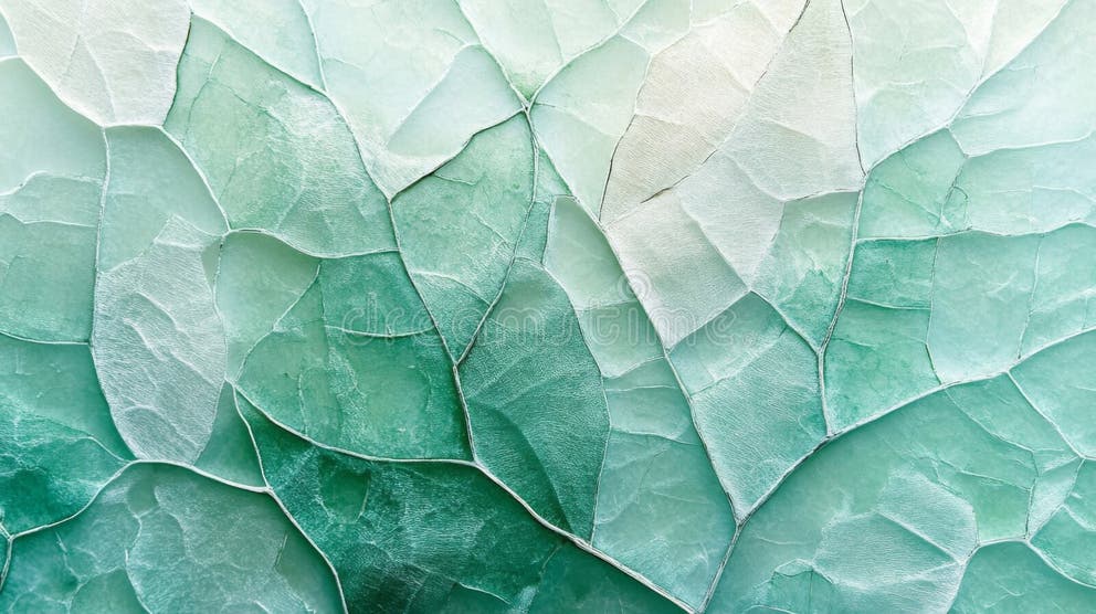 Abstract Green Ice Texture Cracked Surface Stock Illustration ...