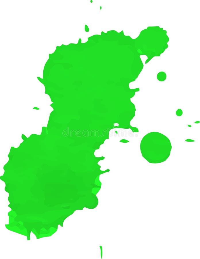 Abstract Green Ink Stain with Splash and Expressive Stroke. Stock Photo ...