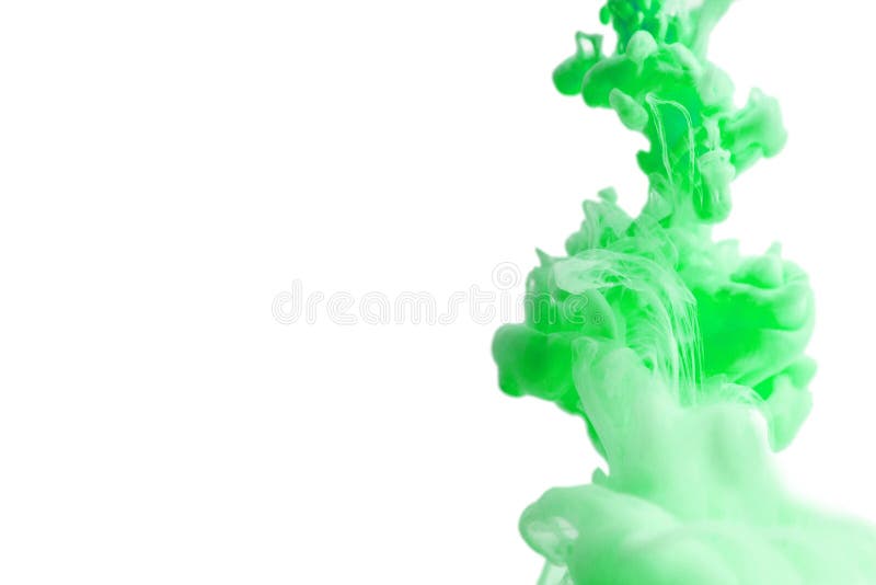Abstract Green Ink in Water Stock Photo - Image of cover, poster: 164659052