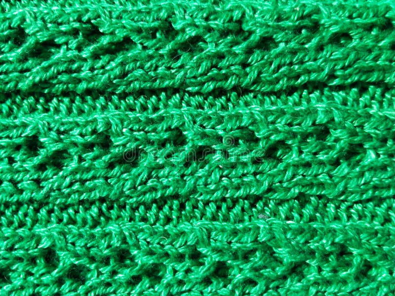Abstract Green Knitted Fabric Stock Photo - Image of knitted, fabric ...