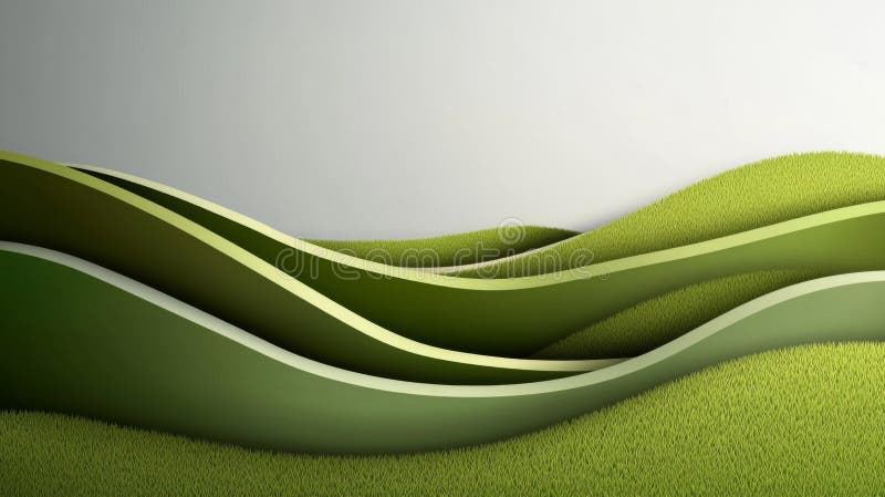 Abstract Green Landscape Design Stock Illustration - Illustration of ...