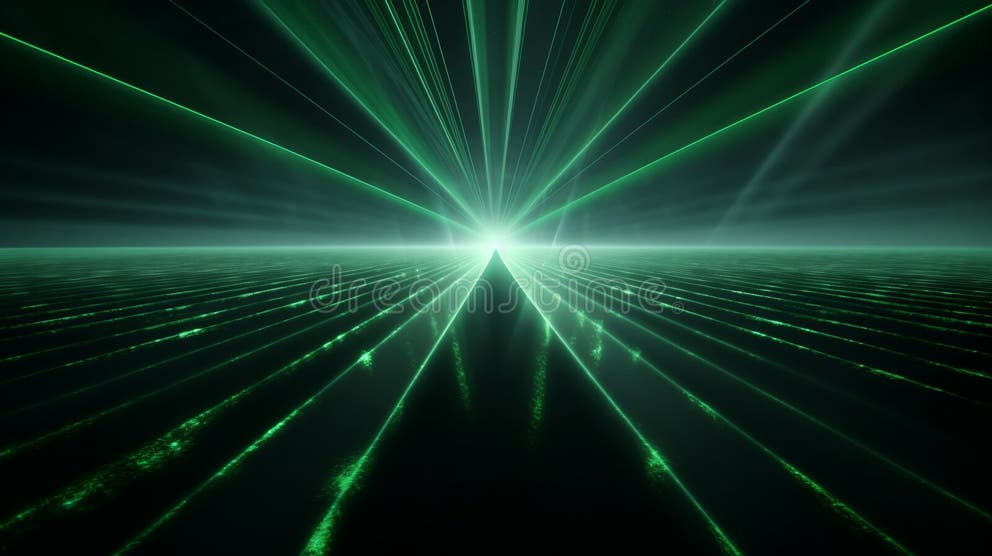 Abstract Green Lasers stock illustration. Illustration of vibrant ...