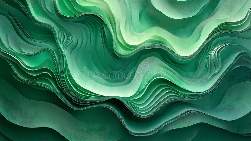Abstract Green Layered Paper Texture Background Stock Photo - Image of ...