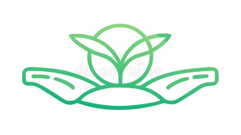 Abstract Green Leaf Design, Nature Growth Icon, Vector Design ...