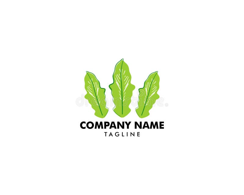 Abstract Green Leaf Logo Icon Vector Design Stock Vector - Illustration ...