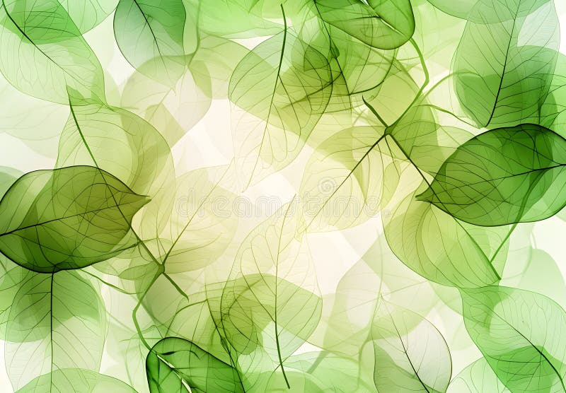 Abstract Green Leaf Pattern Background Stock Illustration ...