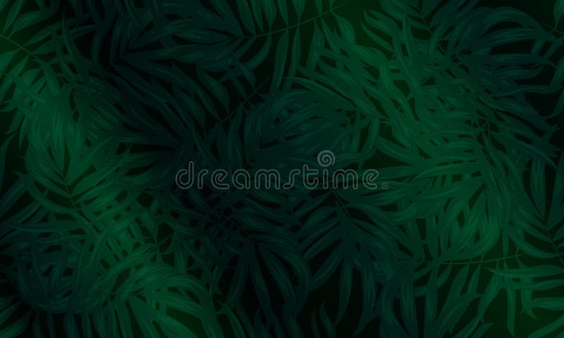 Abstract Green Leaf Texture, Jungle Leaf Seamless Floral Pattern ...