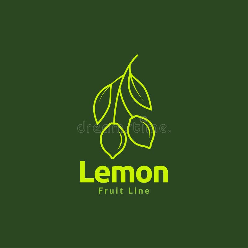 Abstract Green Lemon Fruit Logo Design Stock Vector - Illustration of ...