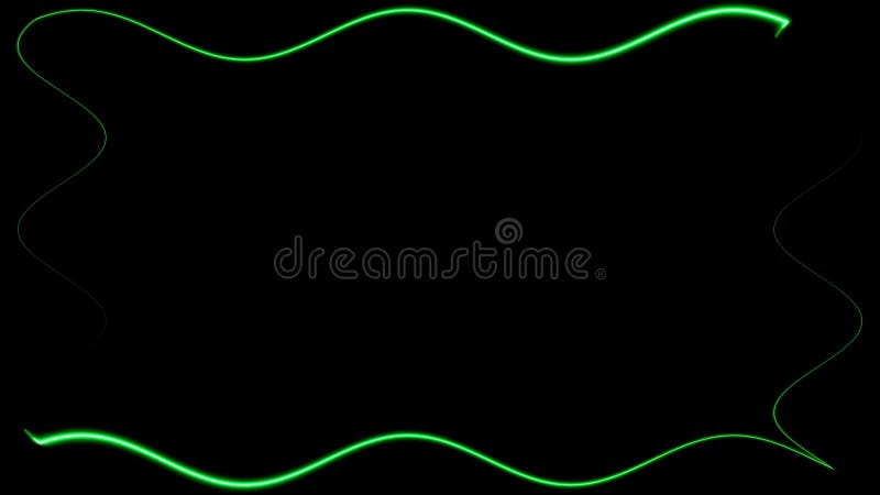 Abstract Green Light Lines Frame Stock Footage - Video of green, visual ...