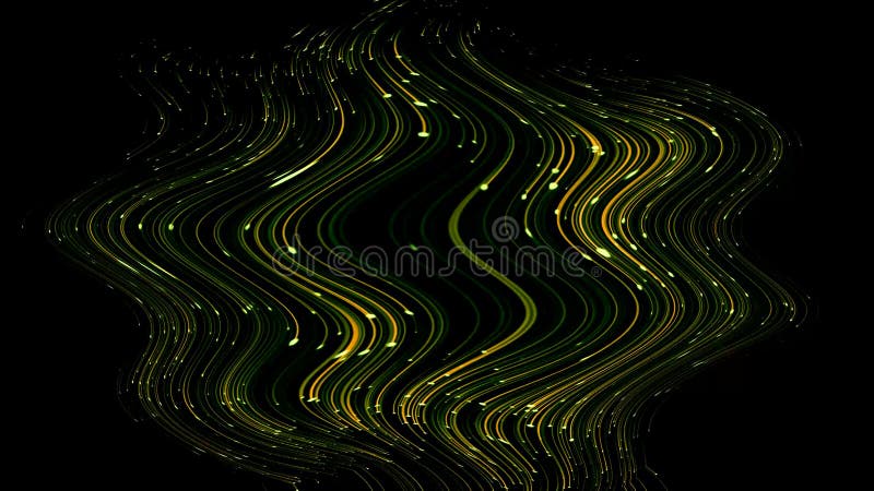 Abstract Green Light Trails Stock Video - Video of network, light ...