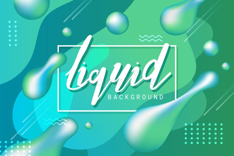 Liquid Banner Design. Colored Template for Promotion. Vector ...