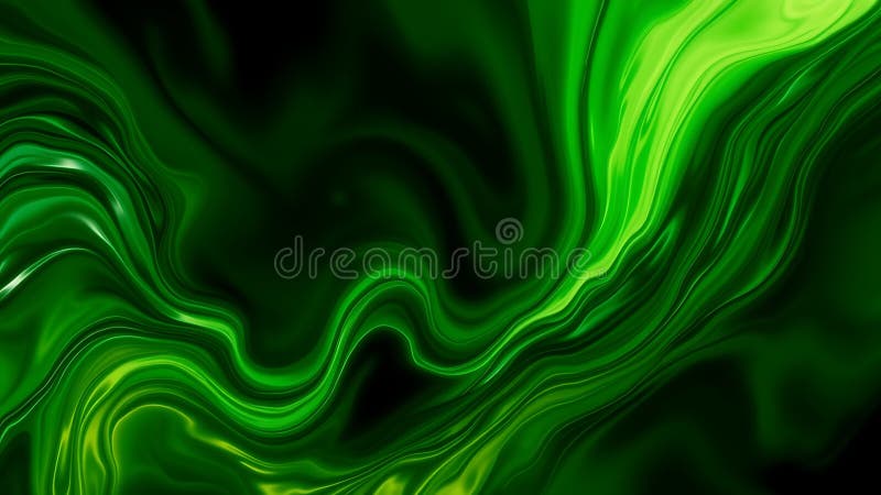 Abstract Green Liquid Swirl Background: Dynamic, Flowing Design for ...