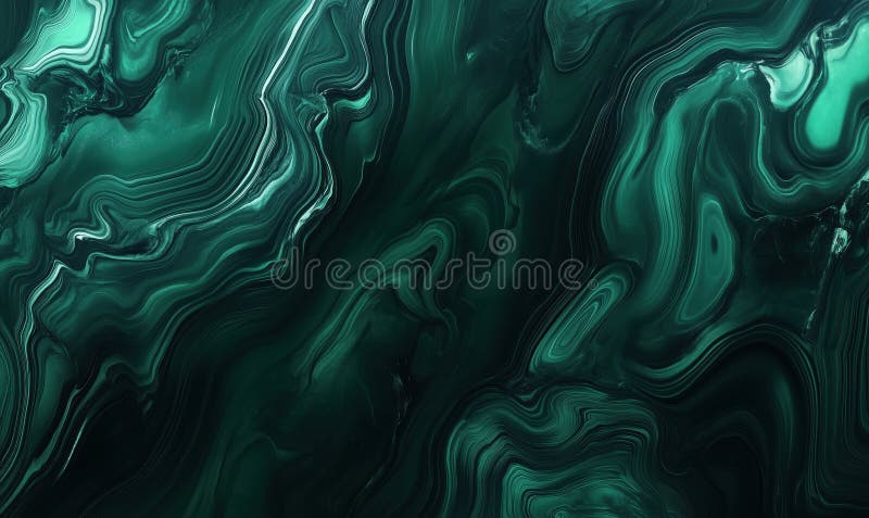 Abstract Green Marble Texture, Swirling Patterns, Deep Emerald Tones ...