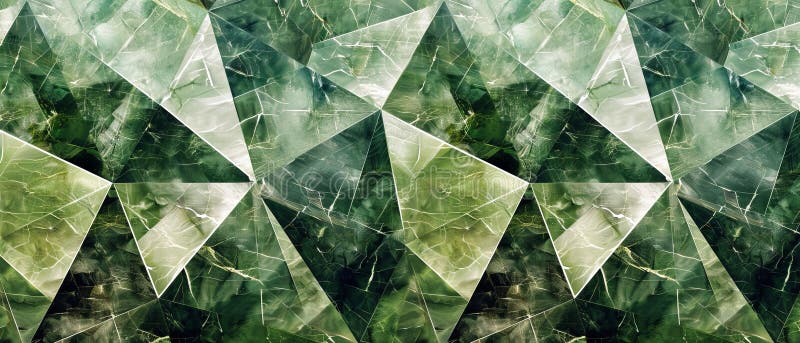 Abstract Green Marble Texture Triangle Geometric Pattern Stock ...