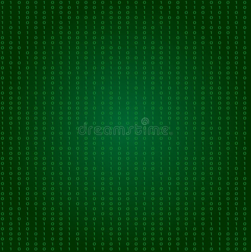 Green Technology Background with Glowing Blocks - Abstract 3d Illustration Stock Illustration ...