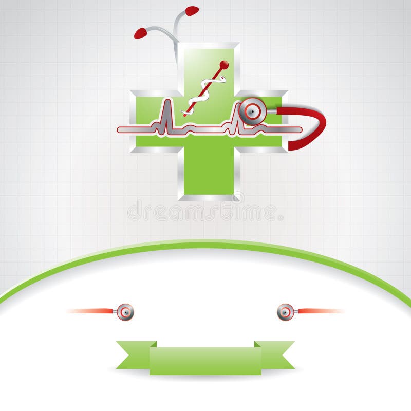 Abstract Green Medical Background Stock Vector - Illustration of doctor ...