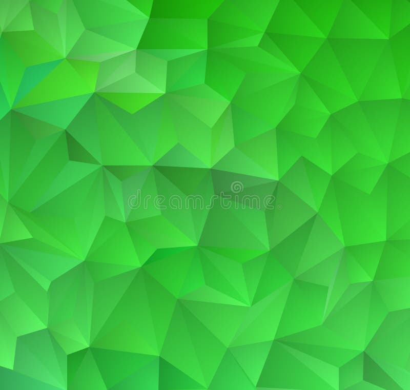 Abstract Green Mosaic Background. Triangle Geometric Background. Design ...