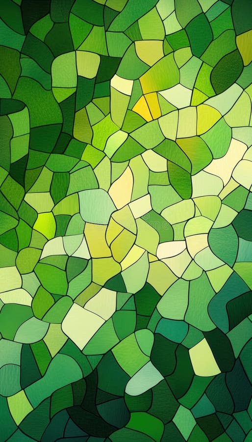 Abstract Green Mosaic Pattern for Creative Backgrounds and Designs ...