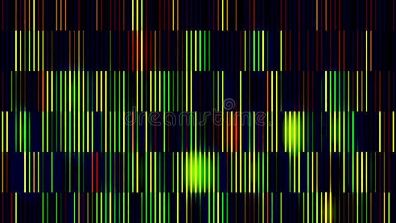 Abstract Green Narrow Lines Flowing Fast on a Black Background ...