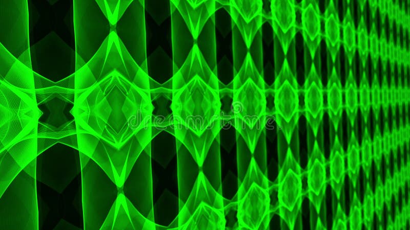 Abstract Green Neon Color Futuristic Matrix Grids 3D Surface Pattern ...