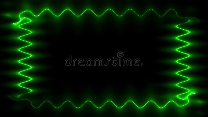 Abstract Green Neon Frame stock footage. Video of concept - 335534008