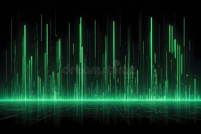 An Abstract with Green Neon Lines Stock Illustration - Illustration of ... An Abstract with Green Neon Lines Stock Illustration - Illustration of ...