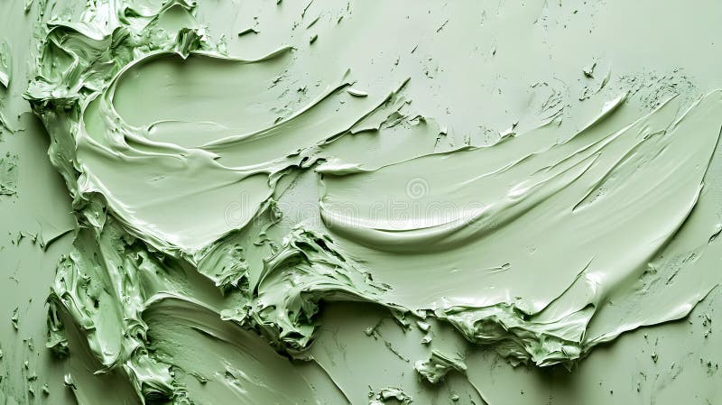 Abstract Green Oil Paint Texture Background Stock Illustration ...