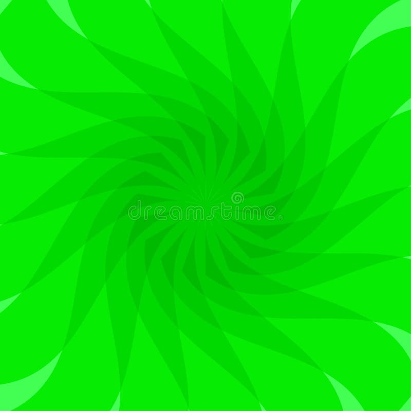 Abstract Green Optical Illusion, Creative Vector Background with ...
