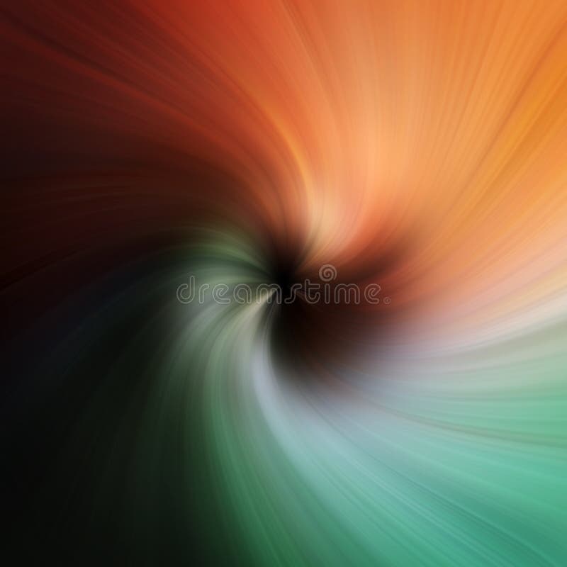 Abstract Green Orange Zoom Effect Background Stock Illustration ...
