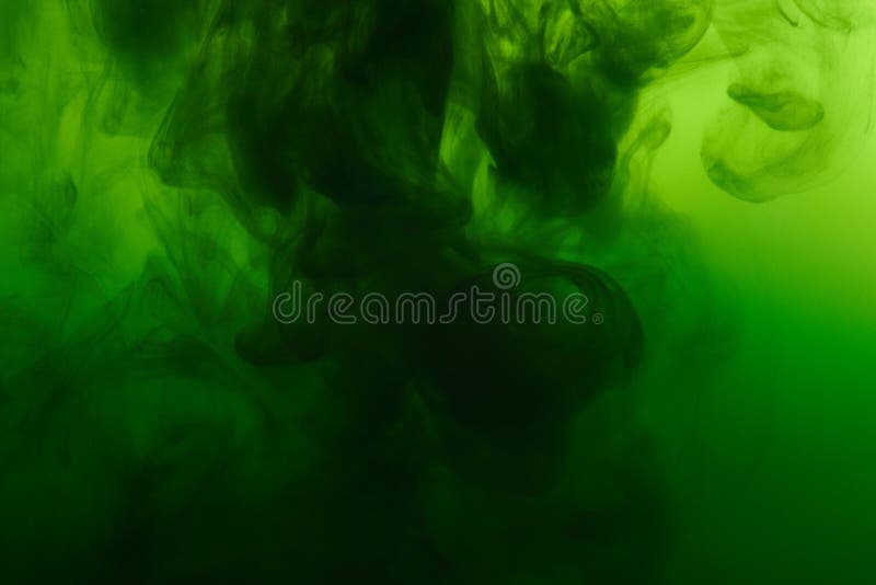 Abstract Green Paint Ink Background Stock Photo - Image of motion ...